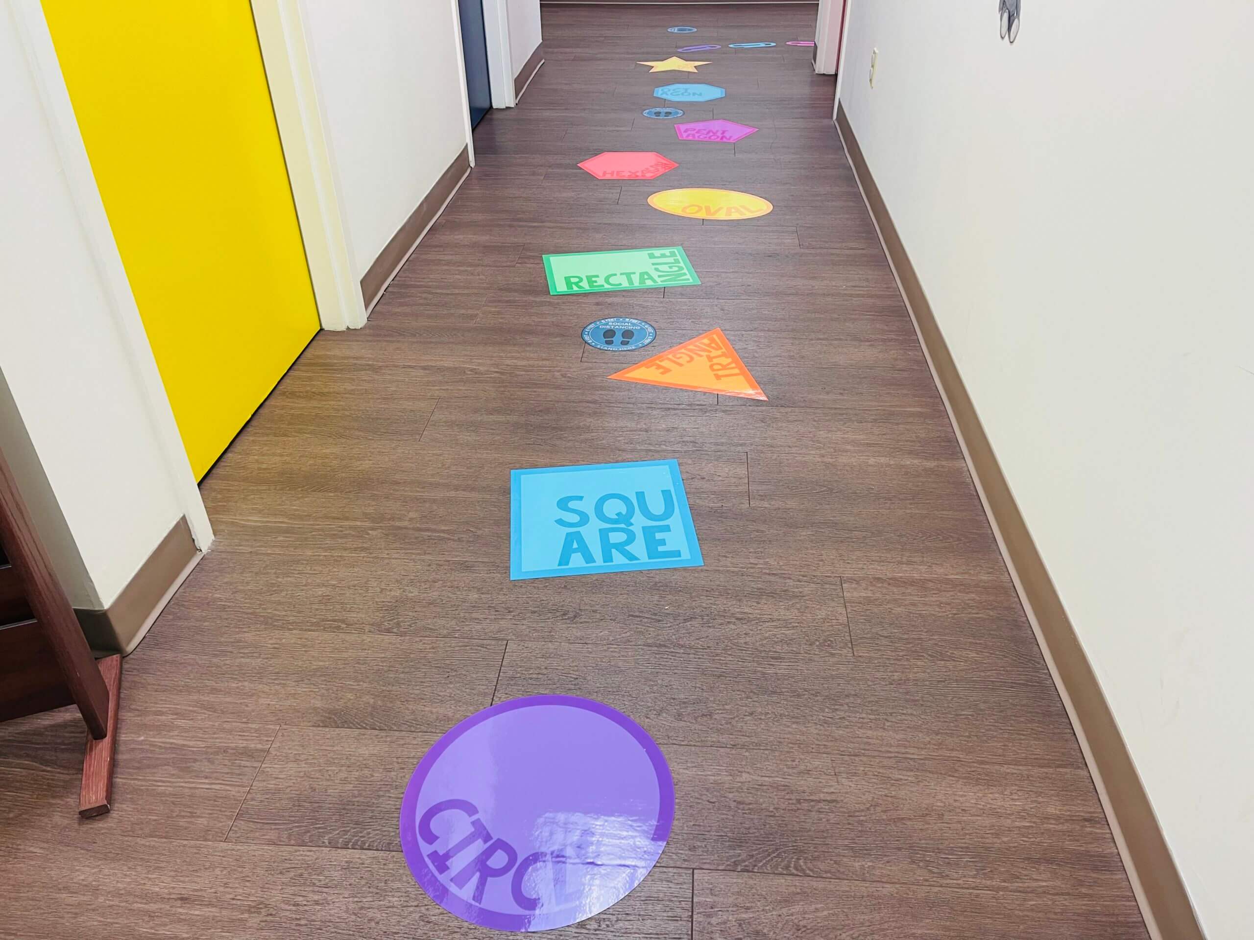 Back to School Art Sensory Walk Floor Decal Package